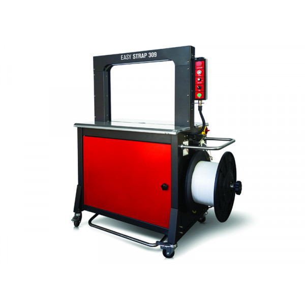 Easy Strap 309 automatic strapping machine with operator ISG PACK