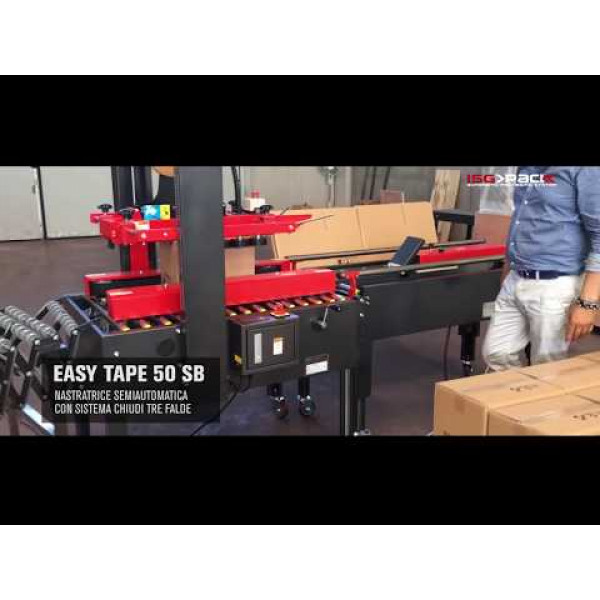 Semi-automatic taping machine with automatic folding shutter ISG PACK