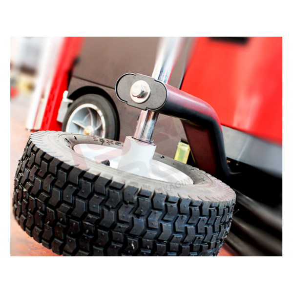 Self-propelled pallet wrapping robot with motorized pre-stretching ISG PACK